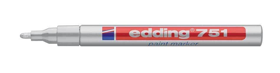 Edding 751 Paint-marker permanent 1-2mm hvid