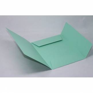 Karton mappe 125 med 3 klapper Folio 250g grøn