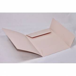 Karton mappe 125 med 3 klapper Folio 250g natur