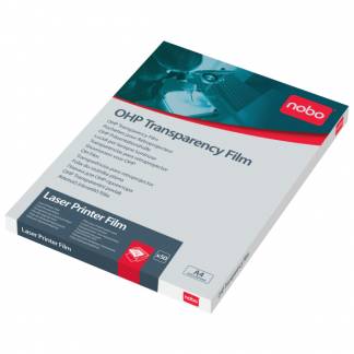 Nobo transparenter laser printer A4 100 mic, 50 stk