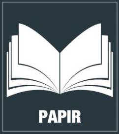 Piktogram 15x15cm selvklæbende PAPIR hvid