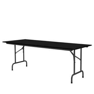 Stabelfix+ klapbord 200x80cm sort med sort stel med hurtig fragt