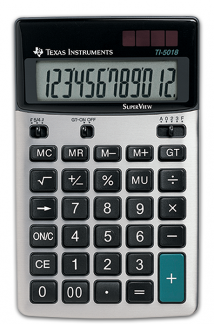 Køb Texas TI-5018 SV desktop calculator - variabel decimaler