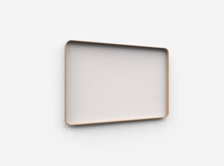 Lintex Frame Wall glastavle med egetræsramme 150x100cm Soft, lys beige